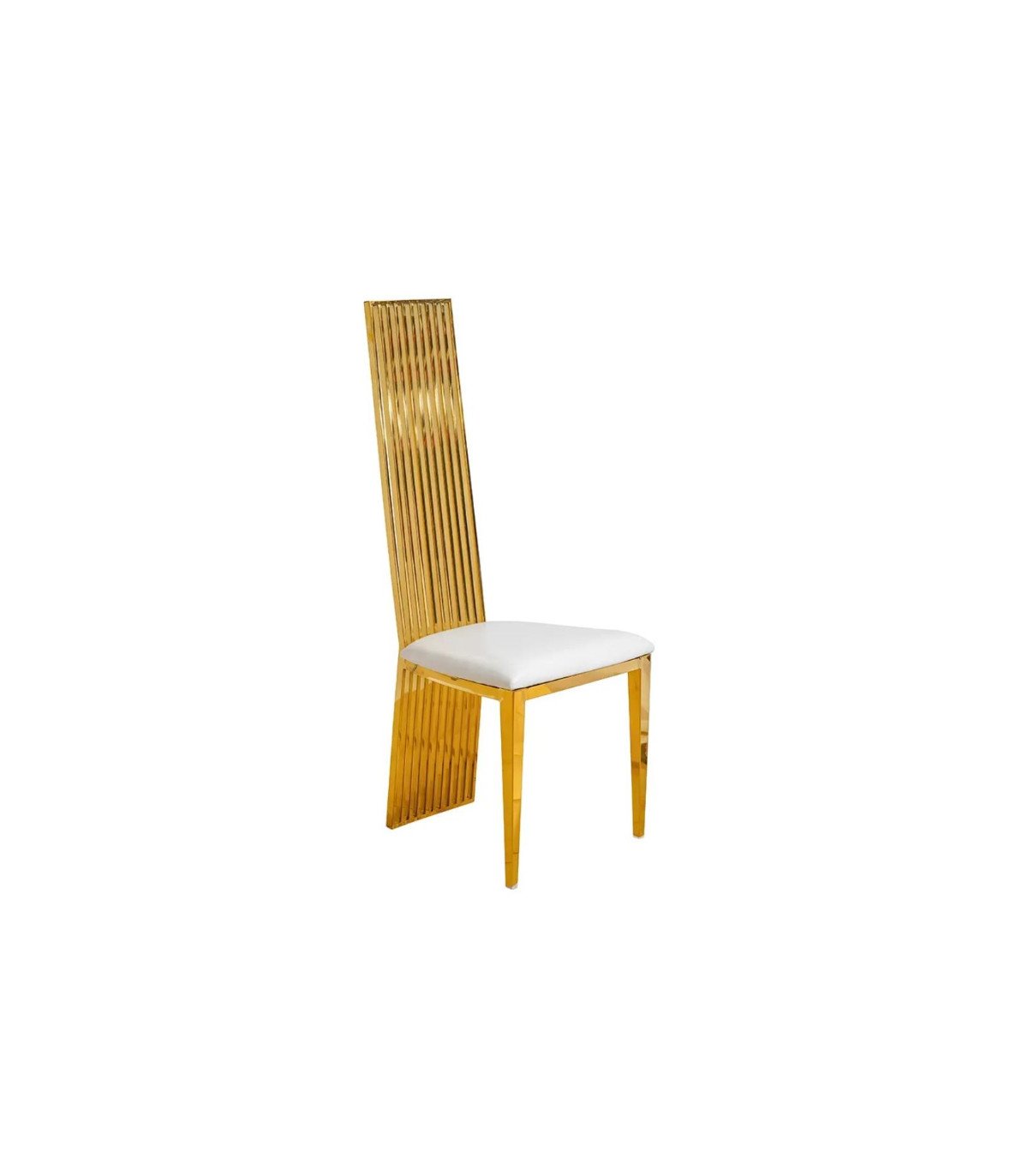 Chaise de réception à barreaux dorés à louer - 126 Events Paris.